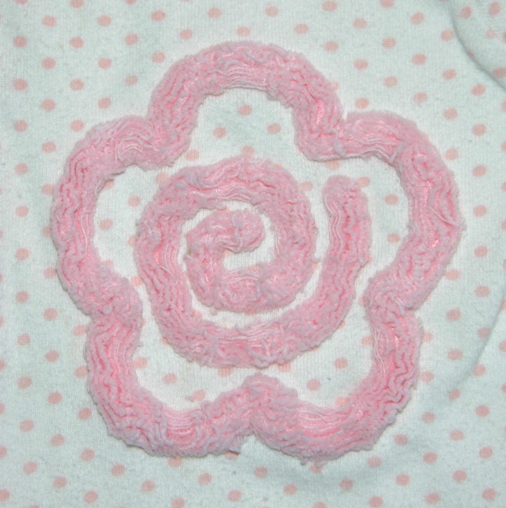 Chenille Flower Machine Embroidery Design-ITH Project
