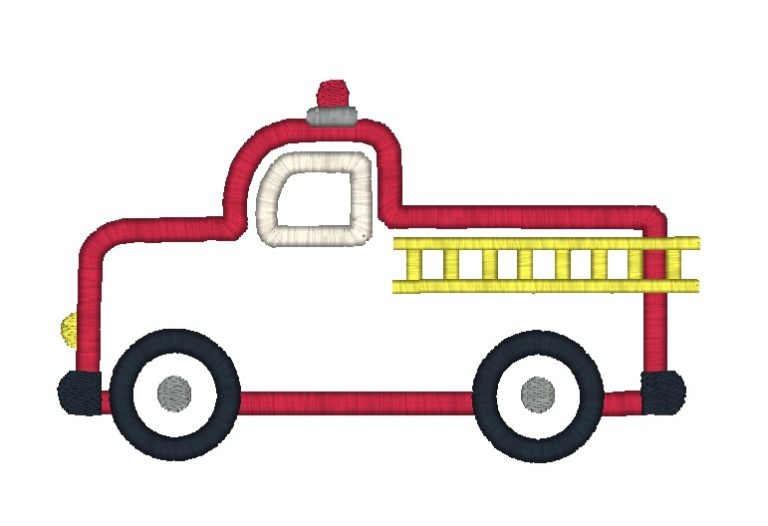 Fire Engine Applique Design