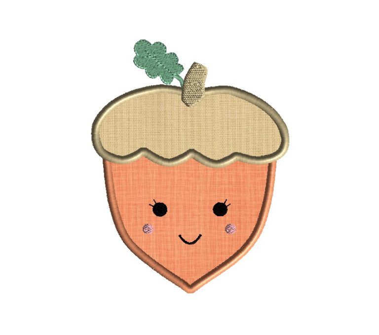 Acorn Applique Design