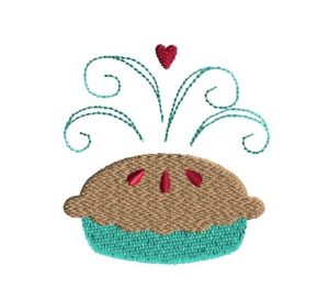 Mini Pie Embroidery Design