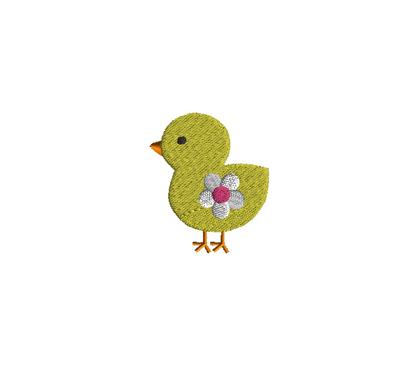 Mini Chick Embroidery Design