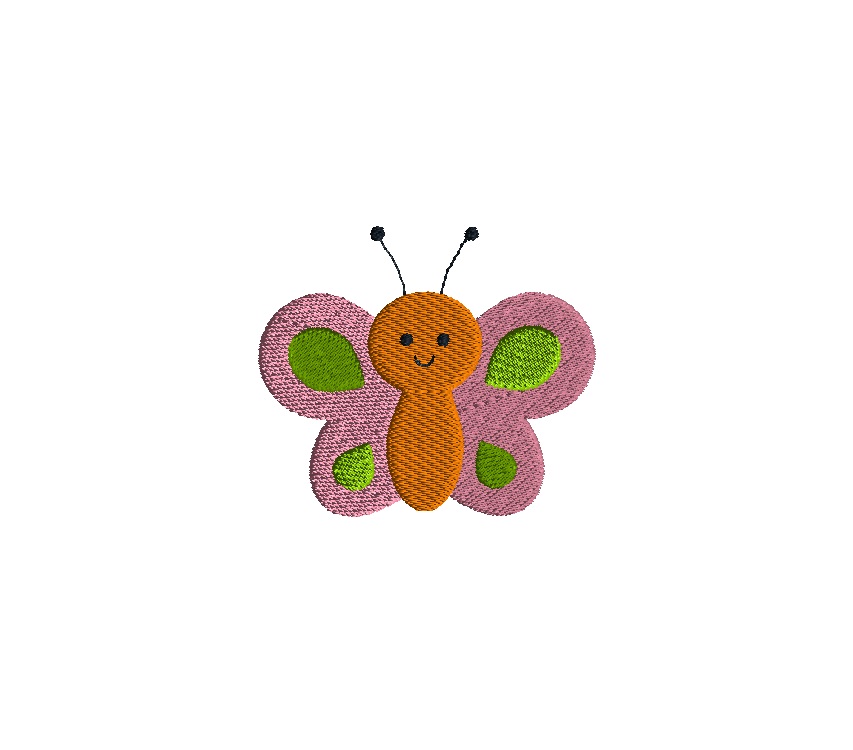 Mini Garden Butterfly Embroidery Design