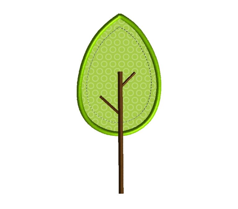 Woodland Tree Applique Machine Embroidery Design