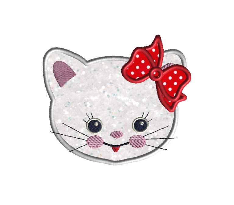 Kitty Applique Design
