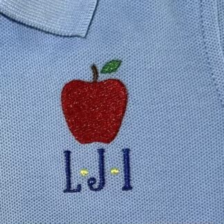 Mini Apple Machine Embroidery Design, school, teacher design