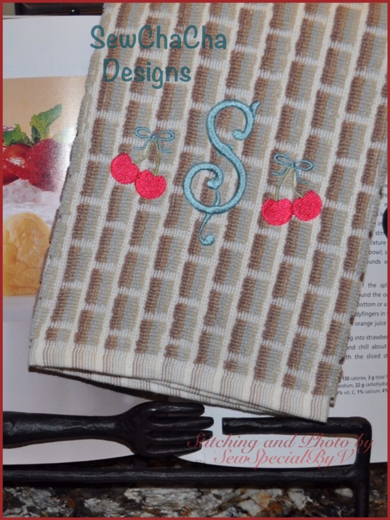 Mini Cherries Machine Embroidery Design - kitchen