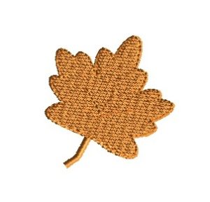Mini Fall Leaf Machine Embroidery Design - 3 sizes