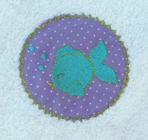 Mini Fish Machine Embroidery Design - 3 sizes - pets