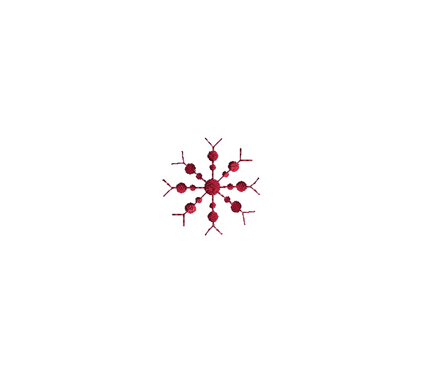 Mini Snowflake Machine Embroidery Design - 3 sizes