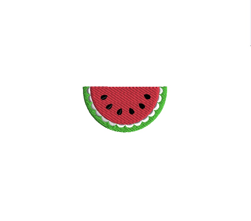 Mini Watermelon Machine Embroidery Design - Fruit