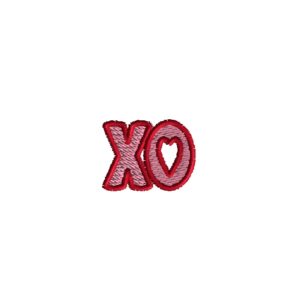 Mini XO Machine Embroidery Design - 3 sizes Valentine's Day