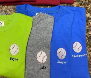 Mini Baseball Machine Embroidery Design