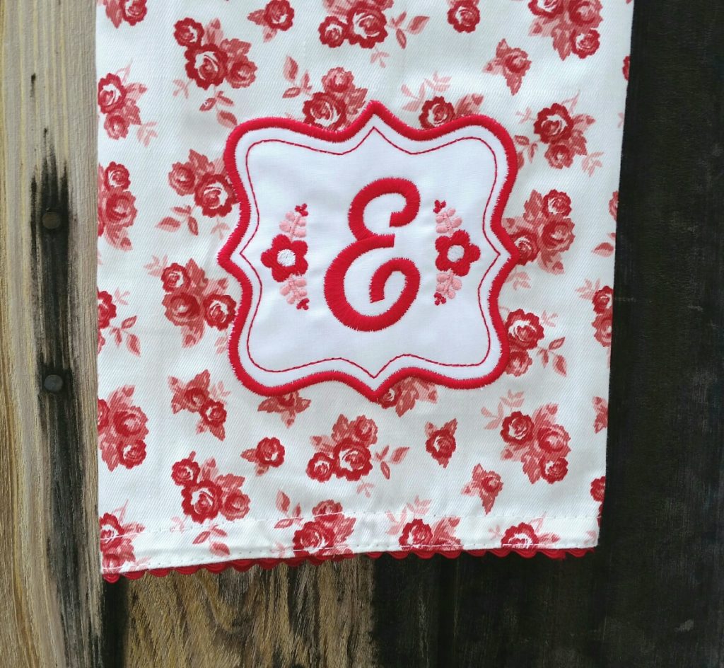 Bracket Square Frame Applique Machine Embroidery Design