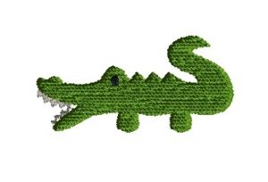 Mini Alligator Machine Embroidery Design