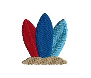Mini Surf Boards Machine Embroidery Design