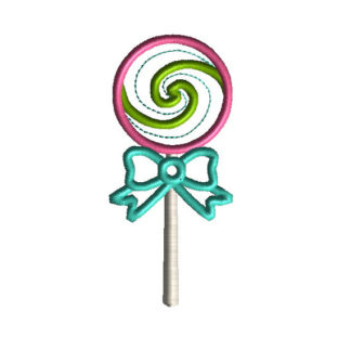 Lollipop Applique Machine Embroidery Design
