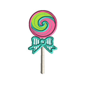 Lollipop Applique Machine Embroidery Design