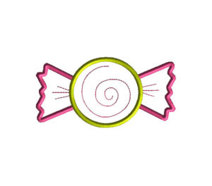 Candy Applique Machine Embroidery Design