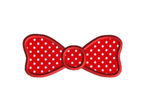 Bow Tie Applique Machine Embroidery Design