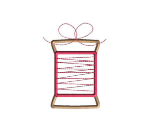 Spool of Thread Applique Machine Embroidery Design