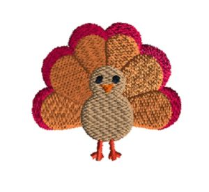 Mini Turkey 2 Machine Embroidery Design