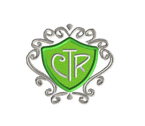 CTR and Swirls Applique Machine Embroidery Design