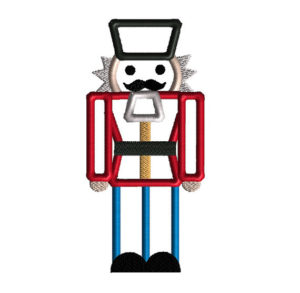 Nutcracker Applique Machine Embroidery Design