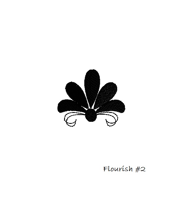 Mini Flourish 2 Machine Embroidery Design