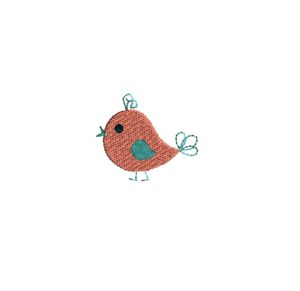 Mini Bird 2 Machine Embroidery Design - 3 sizes