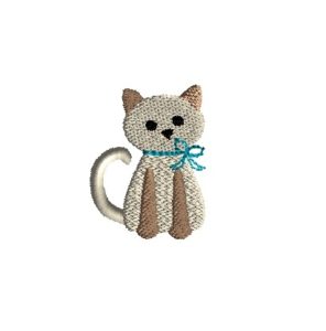 Mini Cat Machine Embroidery Design - 3 sizes