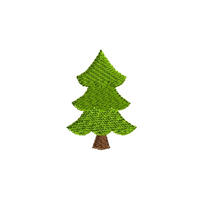 Mini Christmas Tree 2 Machine Embroidery Design