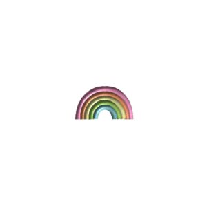 Mini Rainbow 2 Machine Embroidery Design - 3 sizes