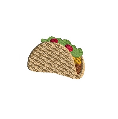 Mini Taco Machine Embroidery Design - 3 sizes