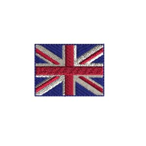 Mini British Flag Machine Embroidery Design - 3 sizes