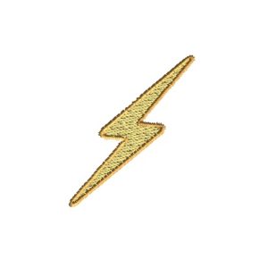Mini Lightning Machine Embroidery Design - 3 sizes