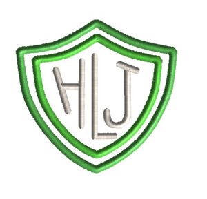 HLJ Applique Machine Embroidery Design - 3 sizes