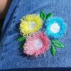 Fringe Flowers Machine Embroidery Design - 3 sizes