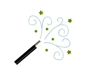 Magic Wand Machine Embroidery Design