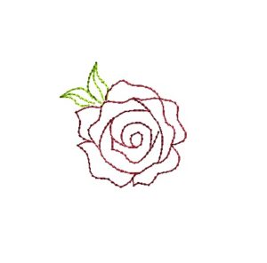 Mini Rose Stitch Machine Embroidery Design - 3 sizes