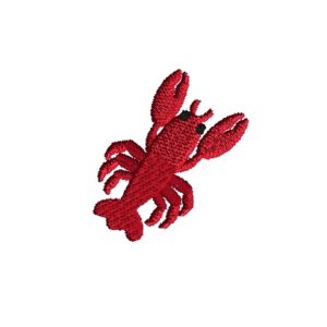 Mini Lobster Machine Embroidery Design - 3 sizes