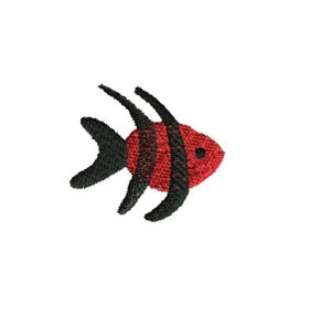 Mini Tropical Fish Machine Embroidery Design Set
