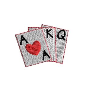 Mini Playing Cards Machine Embroidery Design
