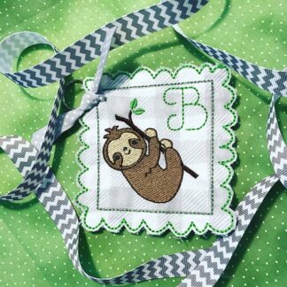 Mini Sloth Machine Embroidery Design