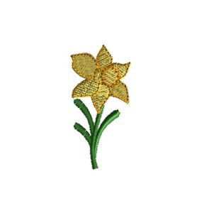 Mini Daffodil Machine Embroidery Design