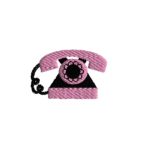 Mini Telephone Machine Embroidery Design