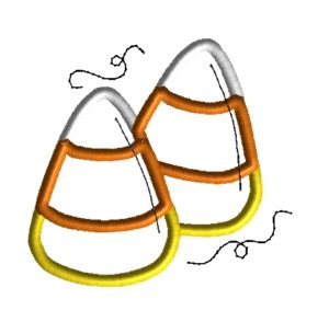 Candy Corn 2 Applique Machine Embroidery Design