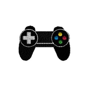 Mini Game Controller Machine Embroidery Design