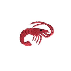 Mini Shrimp Machine Embroidery Design