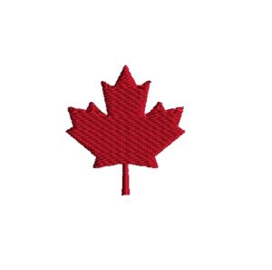 Mini Canada Maple Leaf Machine Embroidery Design