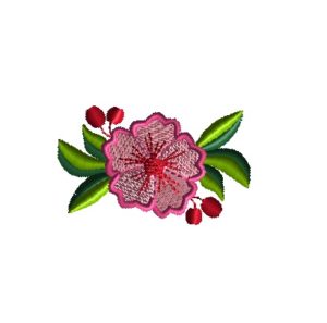Mini Tropical Floral Machine Embroidery Design